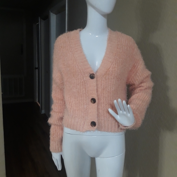 wild fable | Sweaters | Wild Fable Peachy Pink Cropped Sweater | Poshmark